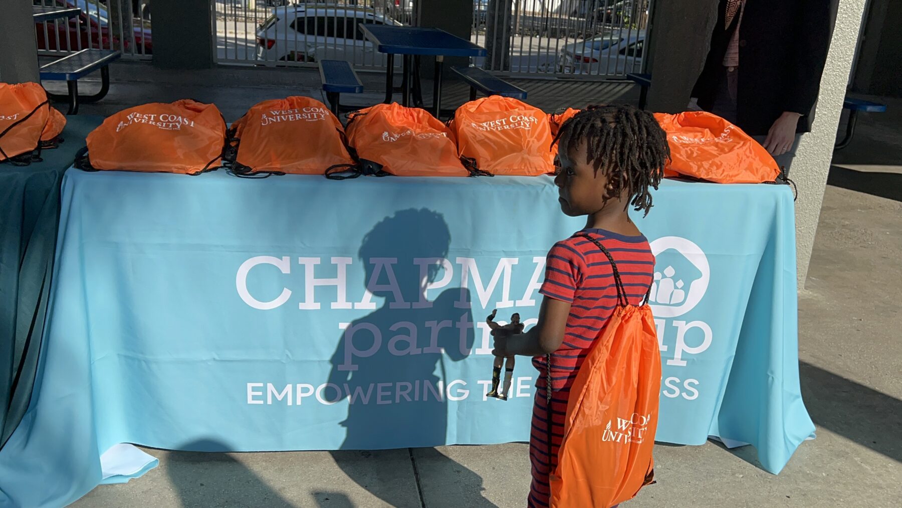 Empowering Dreams: WCU gifts backpacks for children of Chapman ...